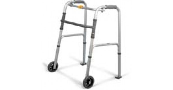 Two Wheeled Walker WHEELED ALUMINUM WALKER WITH SEAT Heloumed Shop